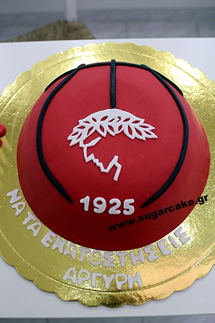 Ολυμπιακός Cake • Sugarcake